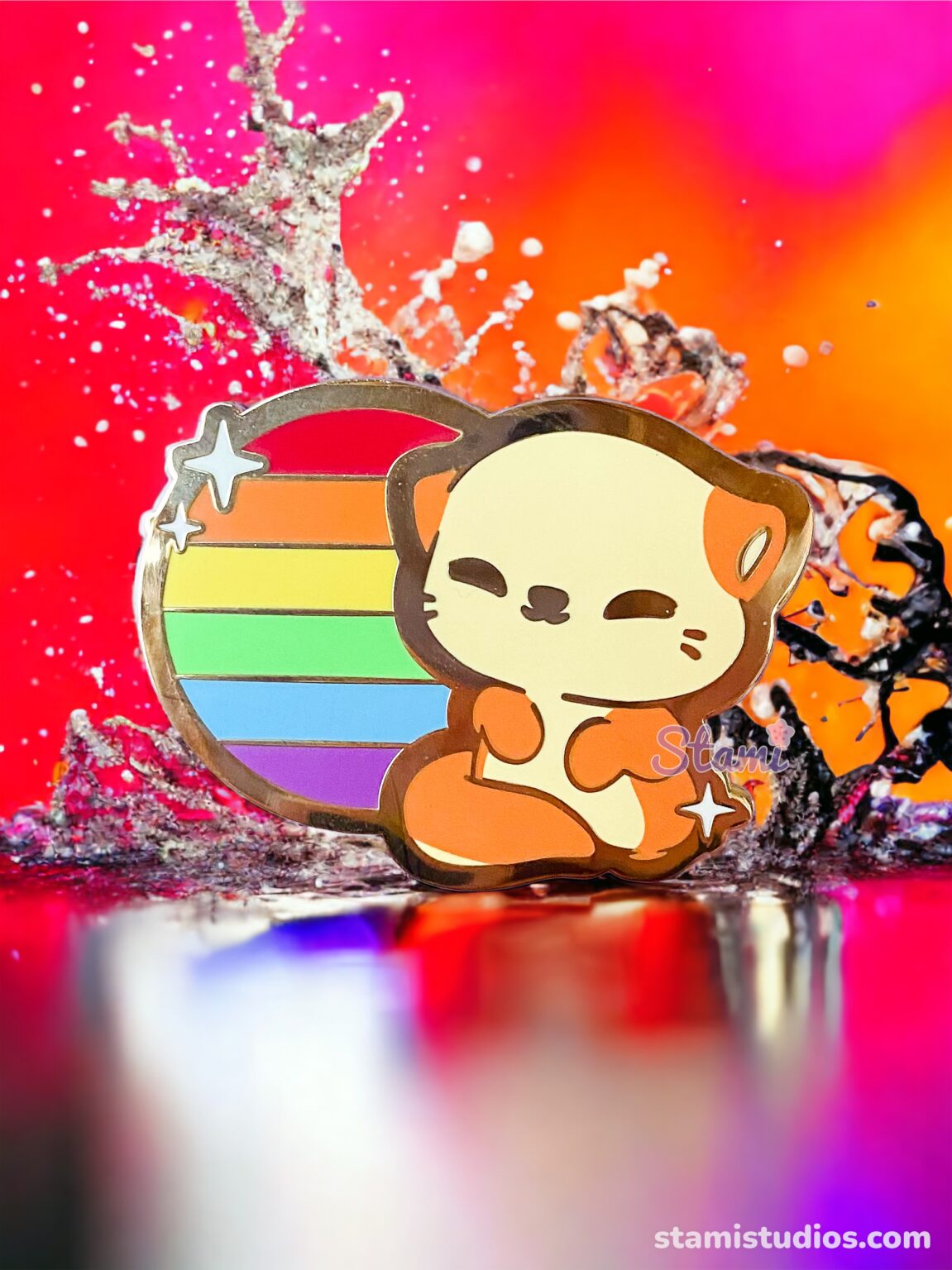 LGBTQ+ Otter Pin - Stami Studios